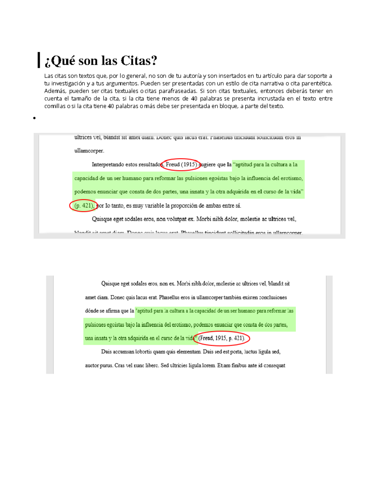 14 Qué son las Citas - HABLA SOBRE COMO CITAR EN FORMATO APA - ¿Qué son ...