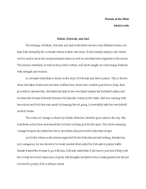 Narrative Notes 1- Rebecca - Act 1 Rebecca Prologue: Birth ...