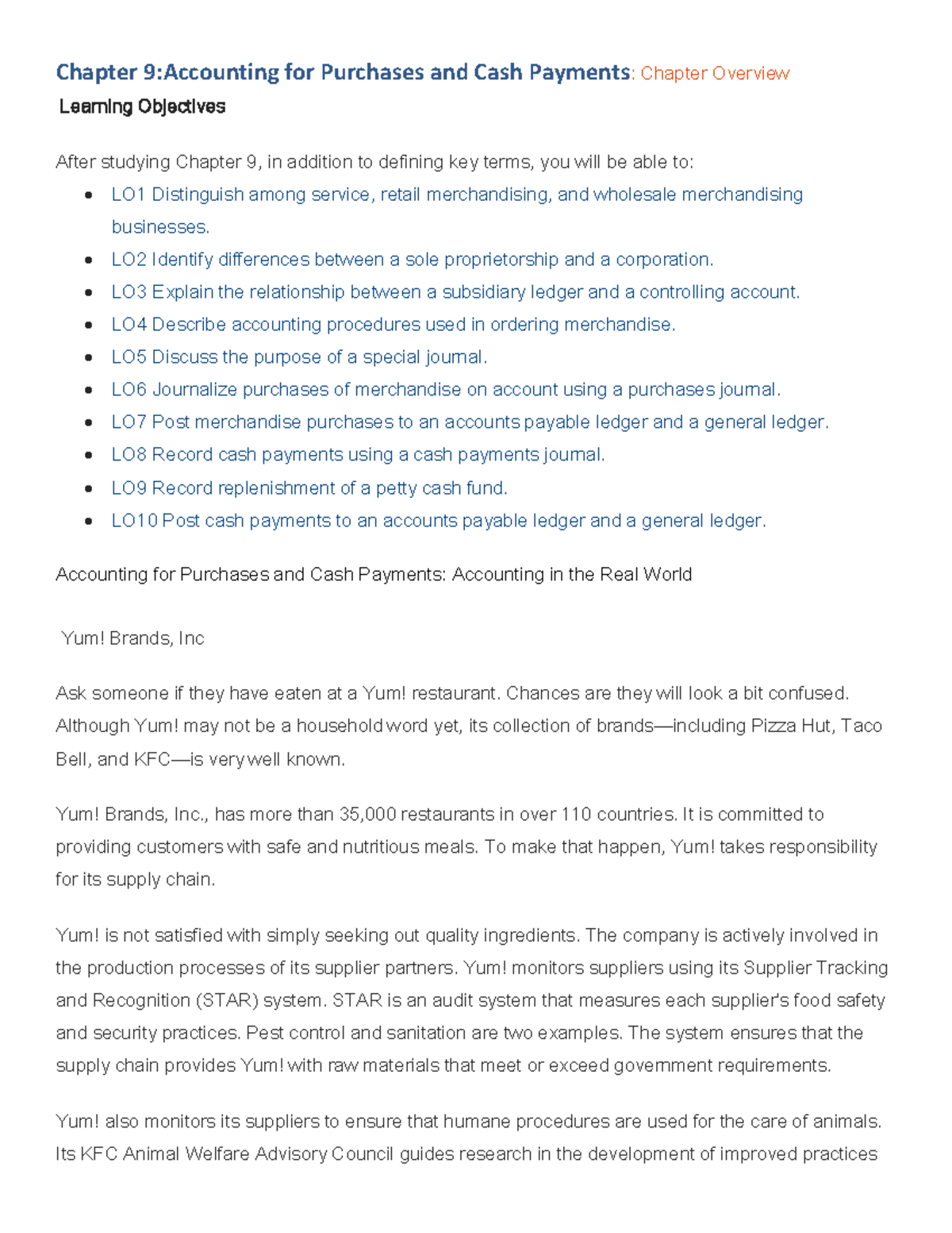 9 Accounting Text 1es3yro - Chapter 9:Accounting for Purchases and Cash ...