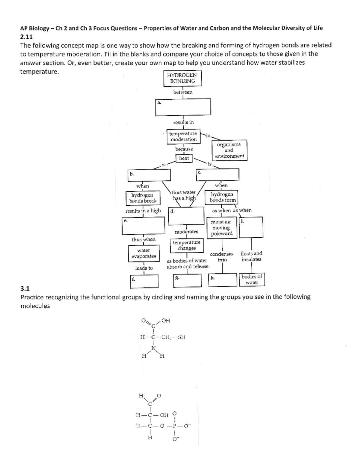 AP Bio Unit One Resources - CHM101 - Studocu
