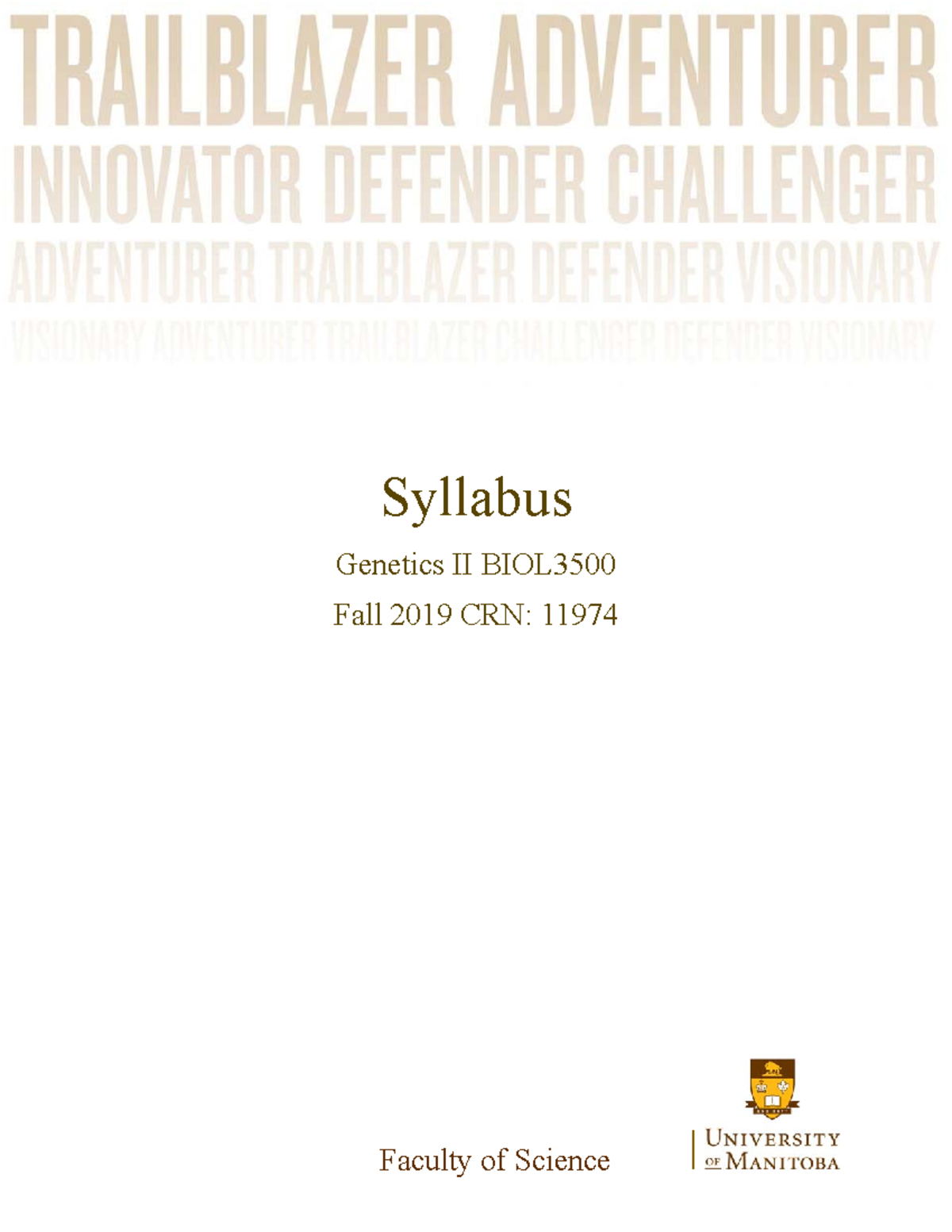 Biol 3500 Syllabus Summary Genetics 2 Warning Tt Undefined Function 32 Faculty Of Science