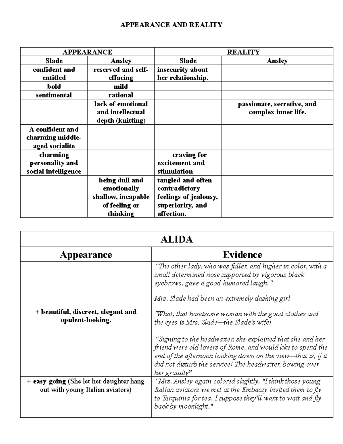 Appearance AND Reality - APPEARANCE AND REALITY APPEARANCE REALITY ...
