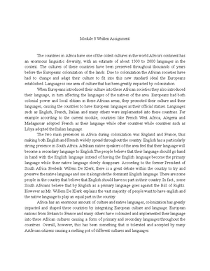 Module 2 Writing Assignment - Module 2 Writing Assignment English ...