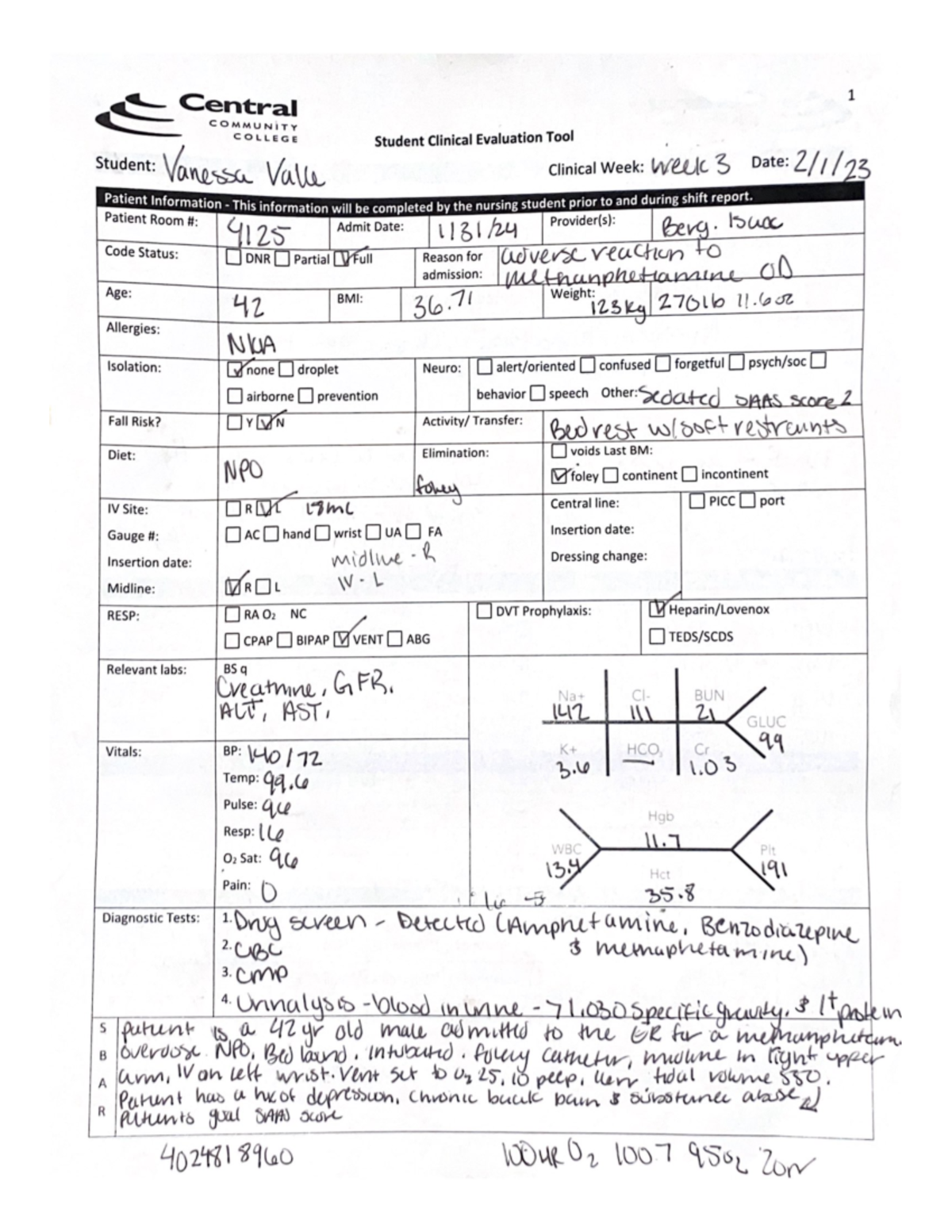 Week 3 Clinical Tool - NURS 2500 - Studocu