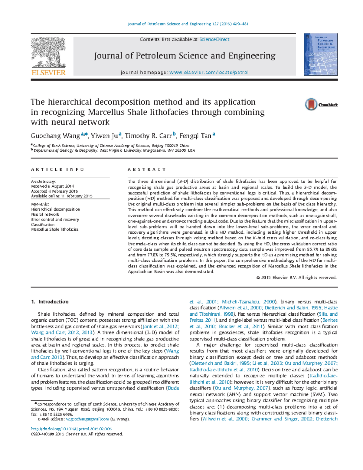 Data Text - The hierarchical decomposition method and its application ...