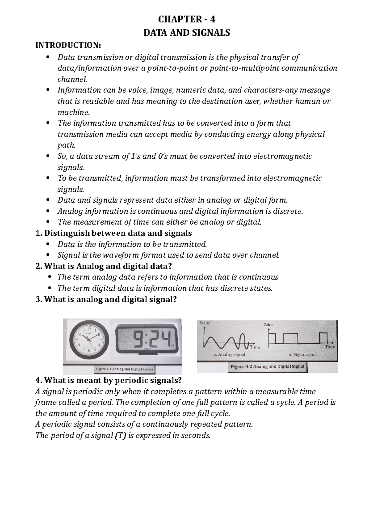 4th-dcn-1 - helps for BCA - CHAPTER - 4 DATA AND SIGNALS INTRODUCTION ...