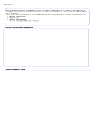Unit 5 Assignment 2 Help Sheet - BTEC Level 3 Unit 5 Assignment 2 Help ...