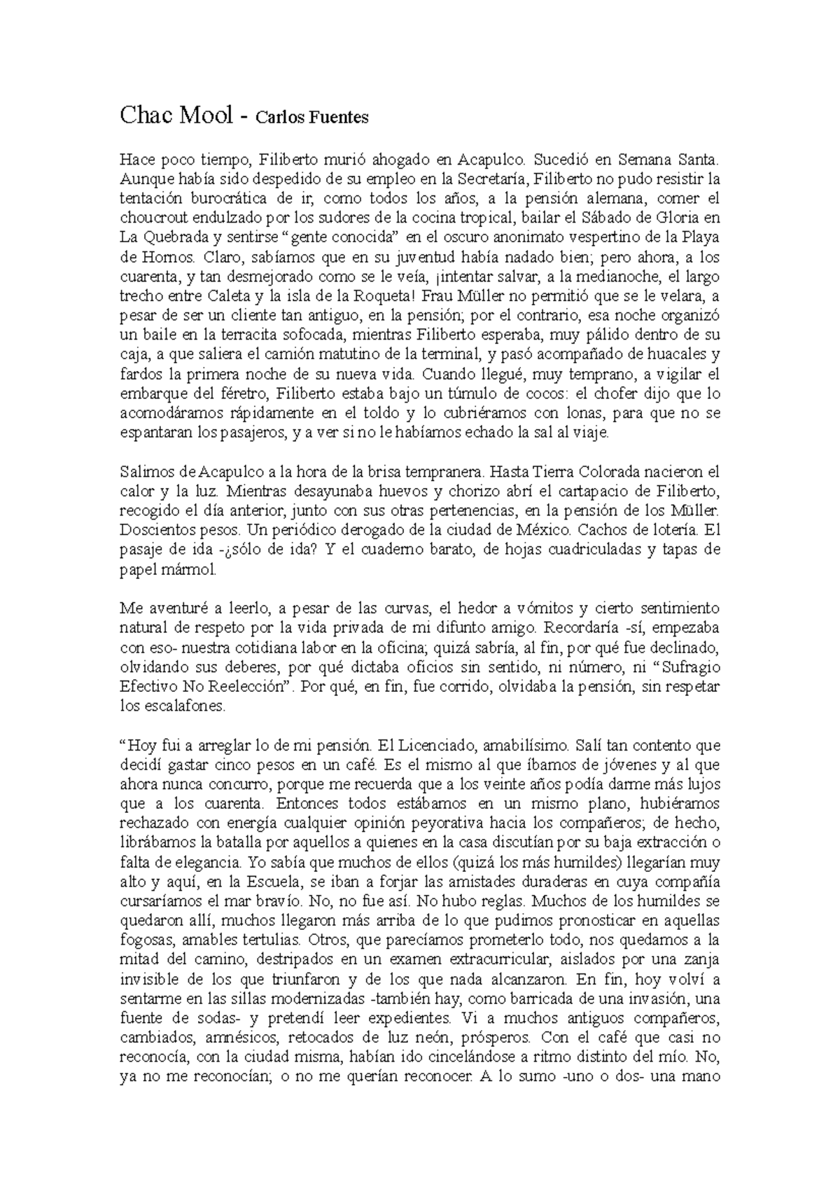 Chac Mool - C - Ejercicios de Técnica Legislativa - Chac Mool - Carlos ...