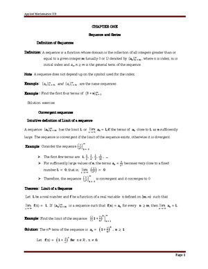 Course outline Math 1041-1 - ADDIS ABABA UNIVERSITY COLLEGE OF NATURAL ...