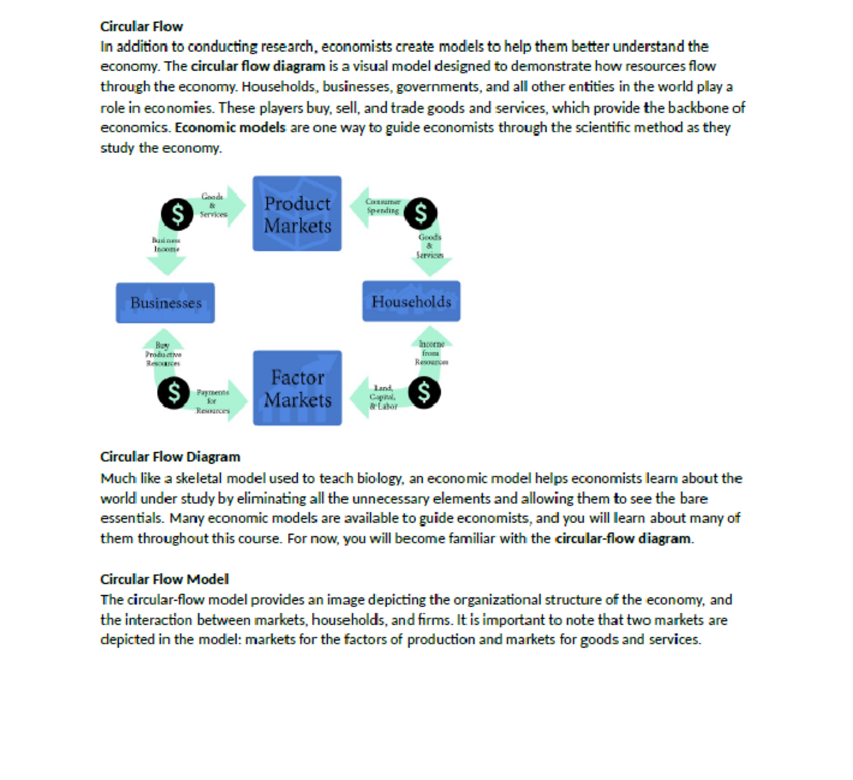Circular Flow Diagram and PPB, fully explained - ECON 201 - Studocu