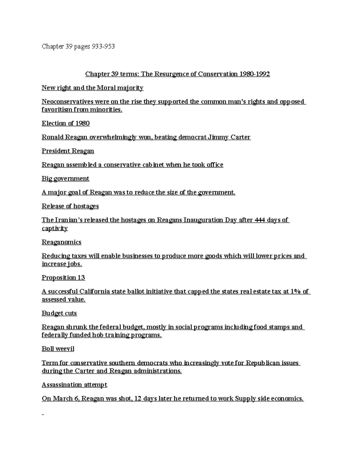 CH 39 - Answers now - Chapter 39 pages 933- Chapter 39 terms: The ...