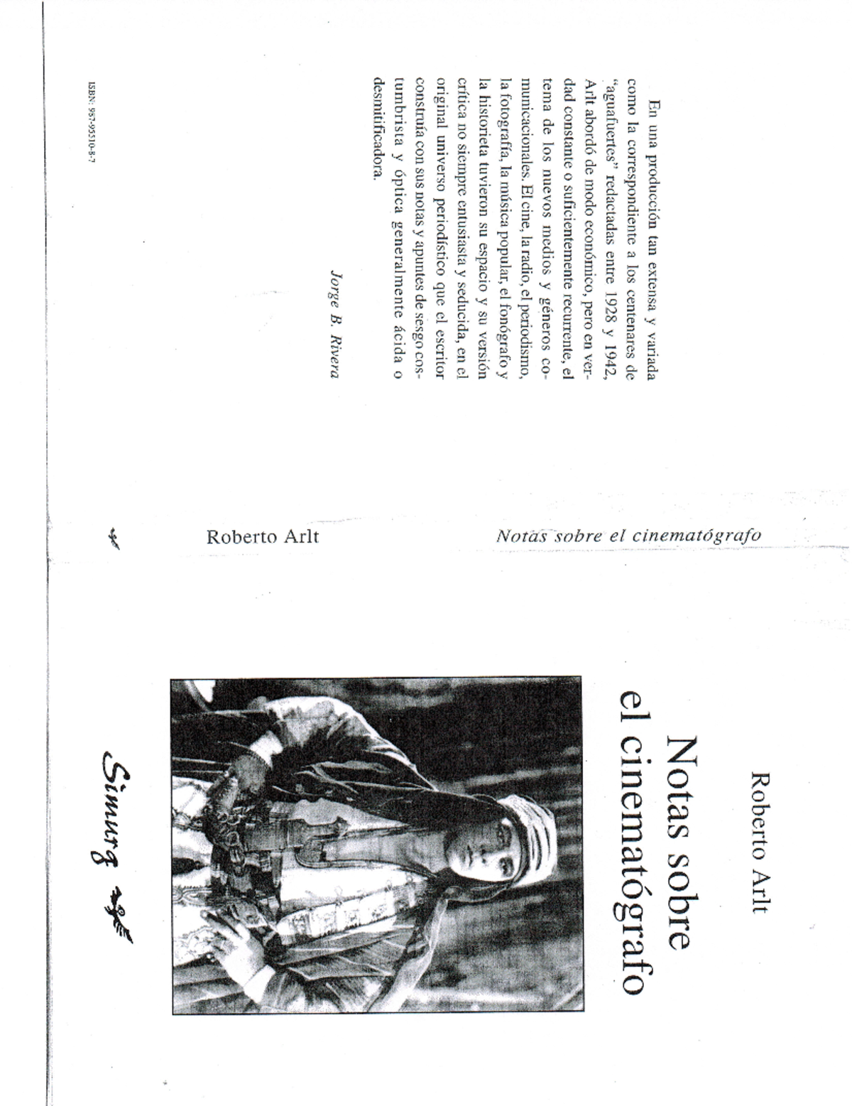 Arlt Notas sobre el cinematógrafo selecciones - Producción y Gestión de la Calidad - Studocu