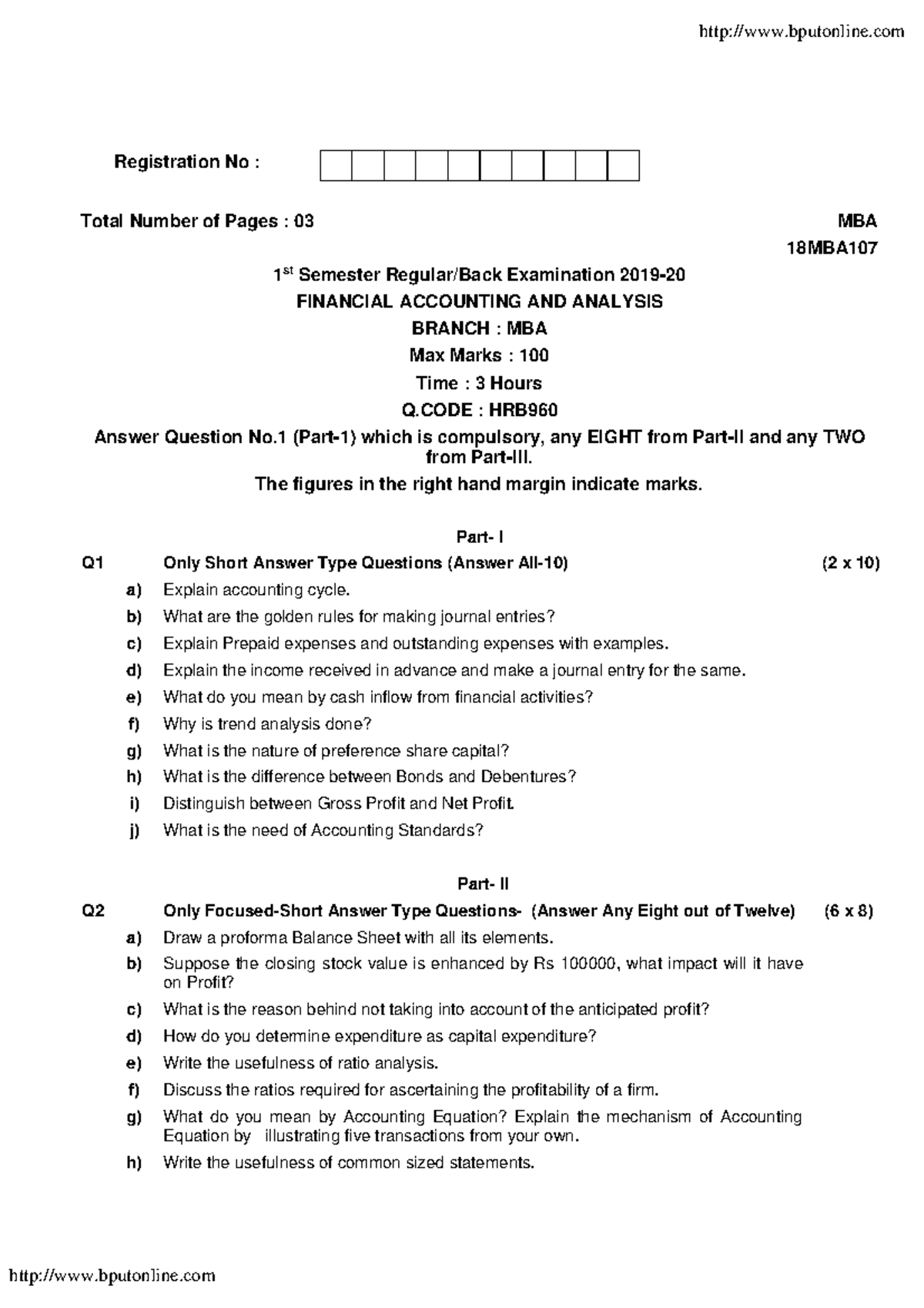 Mba 1 sem financial accounting and analysis 18mba107 2020 ...