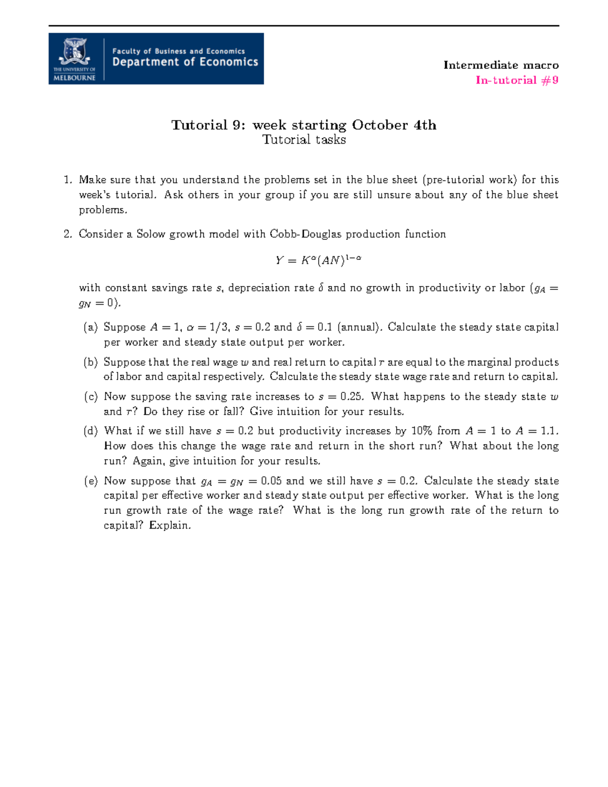 Tutorial 9 Worksheet - Intermediate macro In-tutorial # Tutorial 9 ...