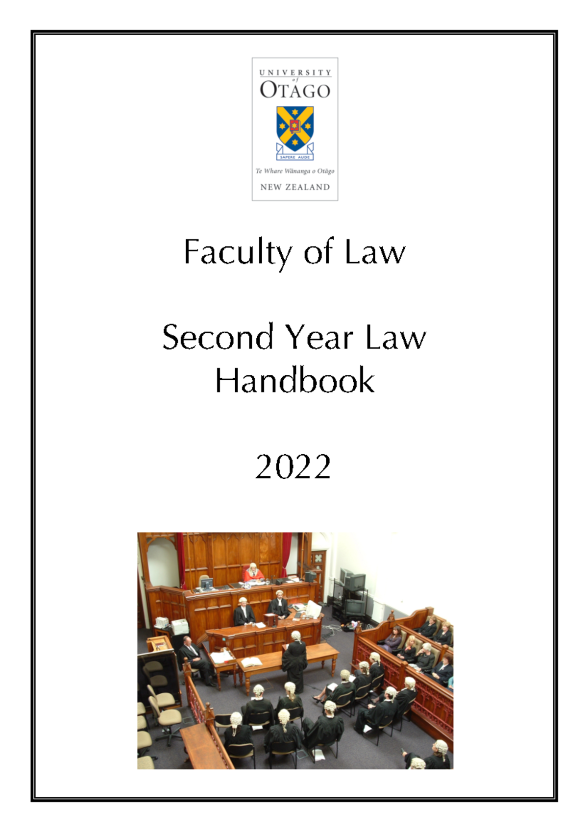 Second Year Handbook 2022 Online - Faculty of Law Second Year Law ...