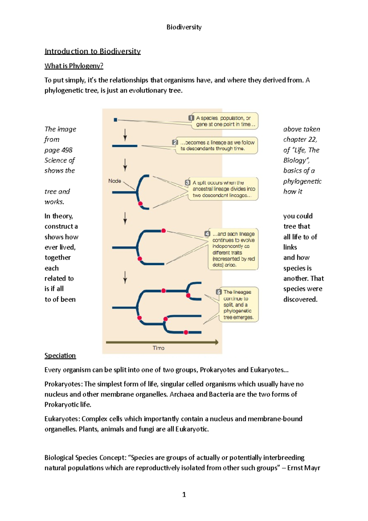 introduction to biodiversity - Biodiversity Introduction to ...