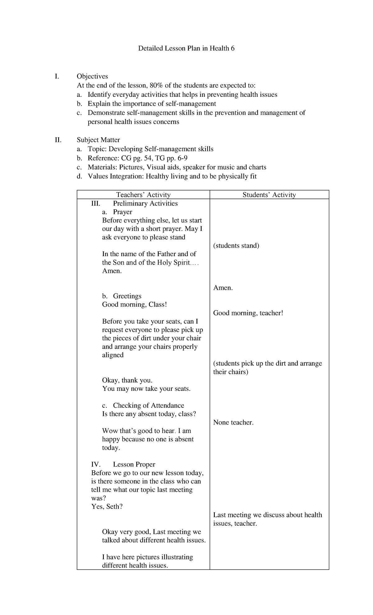 Detailed Lesson Plan in Health 6 ( Sadia) - Detailed Lesson Plan in ...