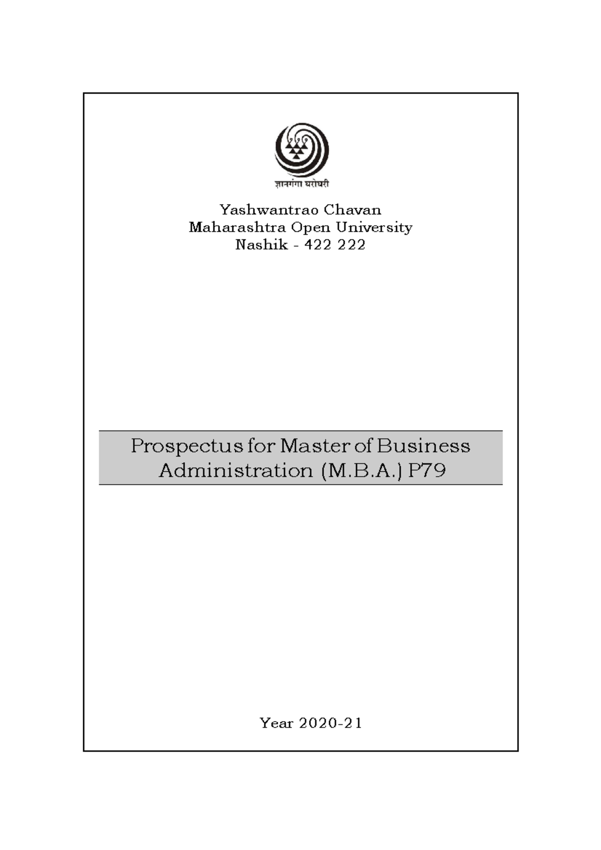 Revised MBA course 2022_ - Prospectus for Master of Business ...