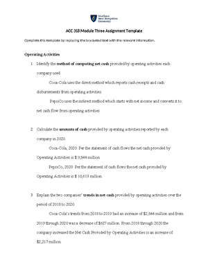 ACC 330 Project One Milestone One Template - ACC 330 Project One ...