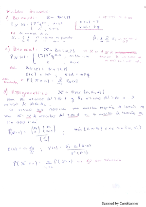 Formulario estadistica descriptiva - Universidad T´ecnica Federico Santa Mar´ıa Departamento de ...