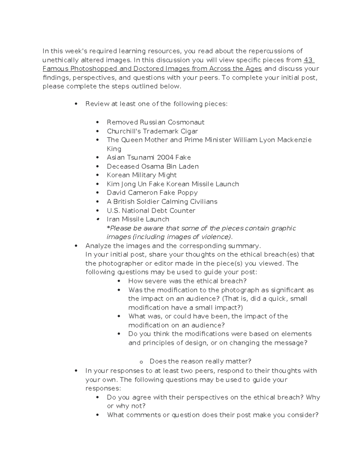 COM-229 5-1 Discussion - In this week's required learning resources ...