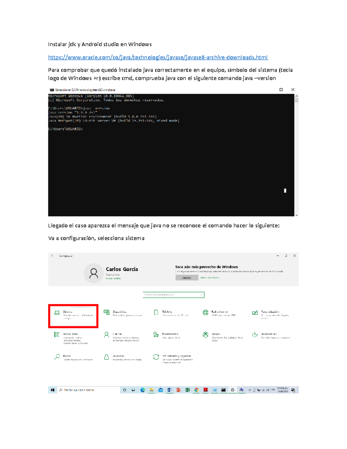 Instalar jdk y Android studio en Windows - Instalar jdk y Android studio en Windows - Studocu