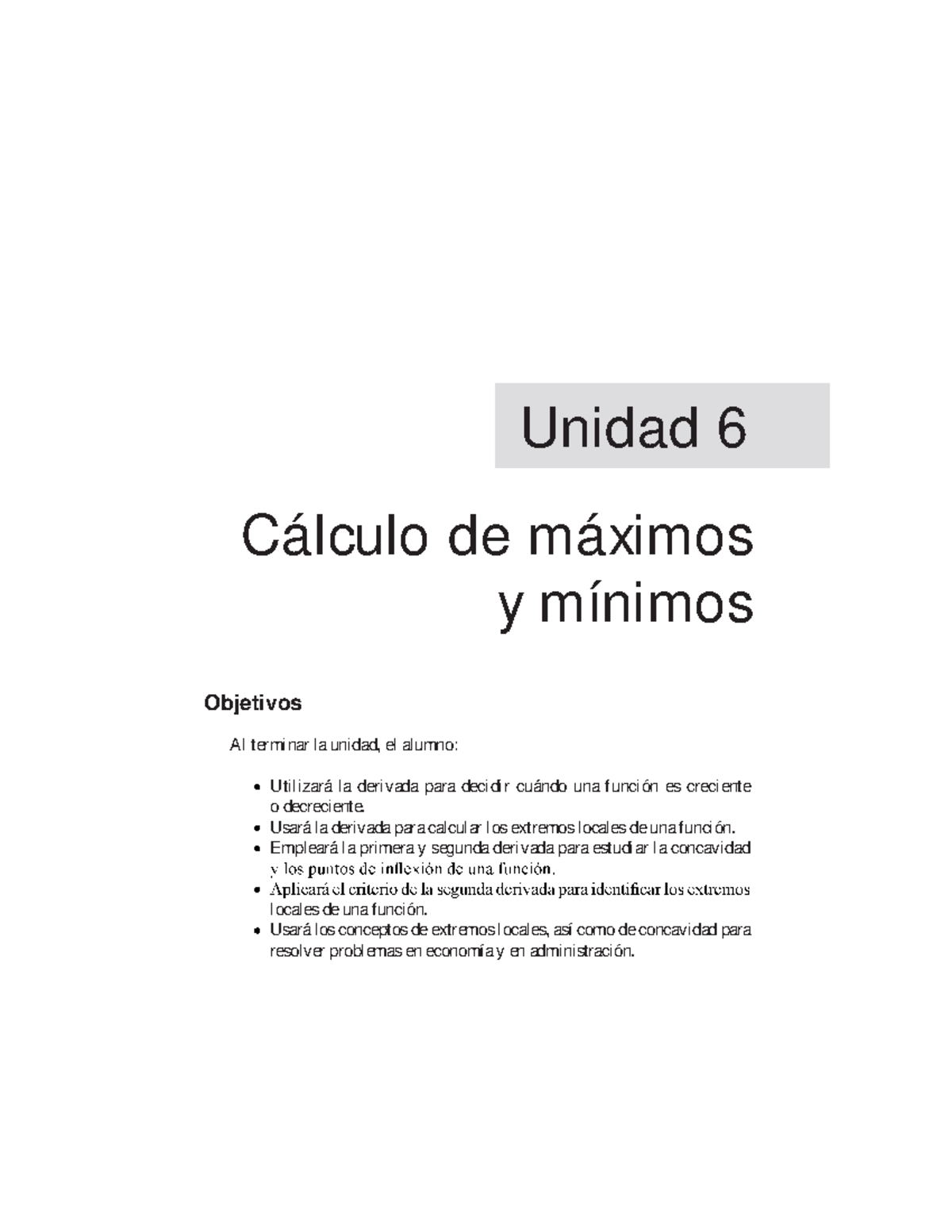 Maximizacion- Minimizacion-MAT260 - Unidad 6 Cálculo de máximos y ...