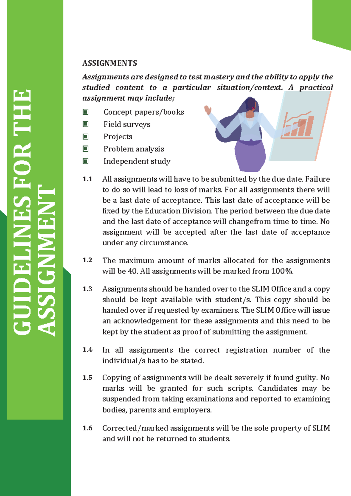 PCM Assignment Guidelines - GUIDELINES FOR THE ASSIGNMENT ASSIGNMENTS ...