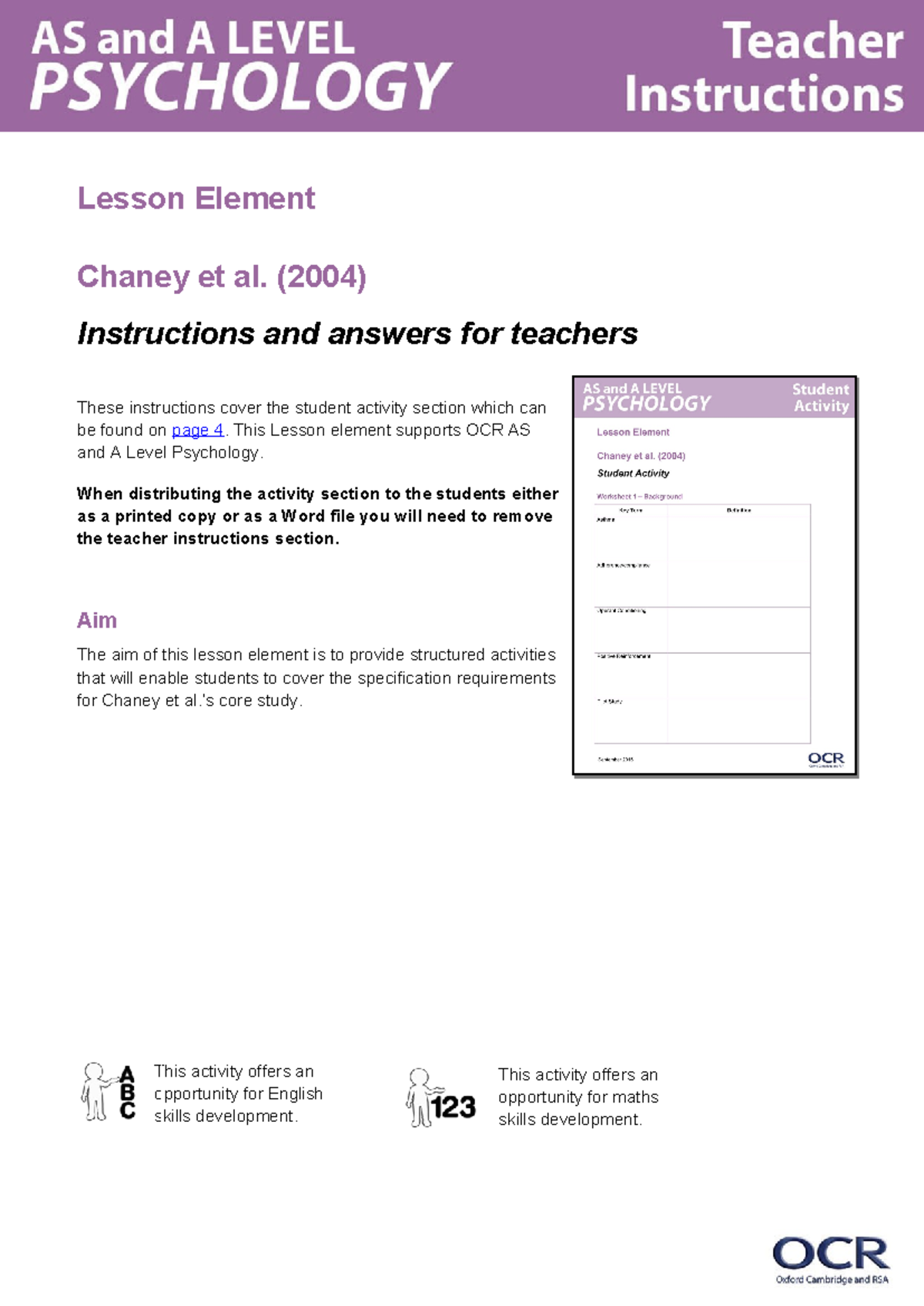 Inbound 6402161938783628565 - September 2015 Lesson Element Chaney et al. (2004) Instructions ...