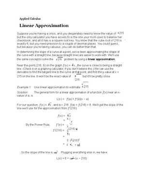 Log Dif - This is coursework for Applied Calculus. This was an online ...