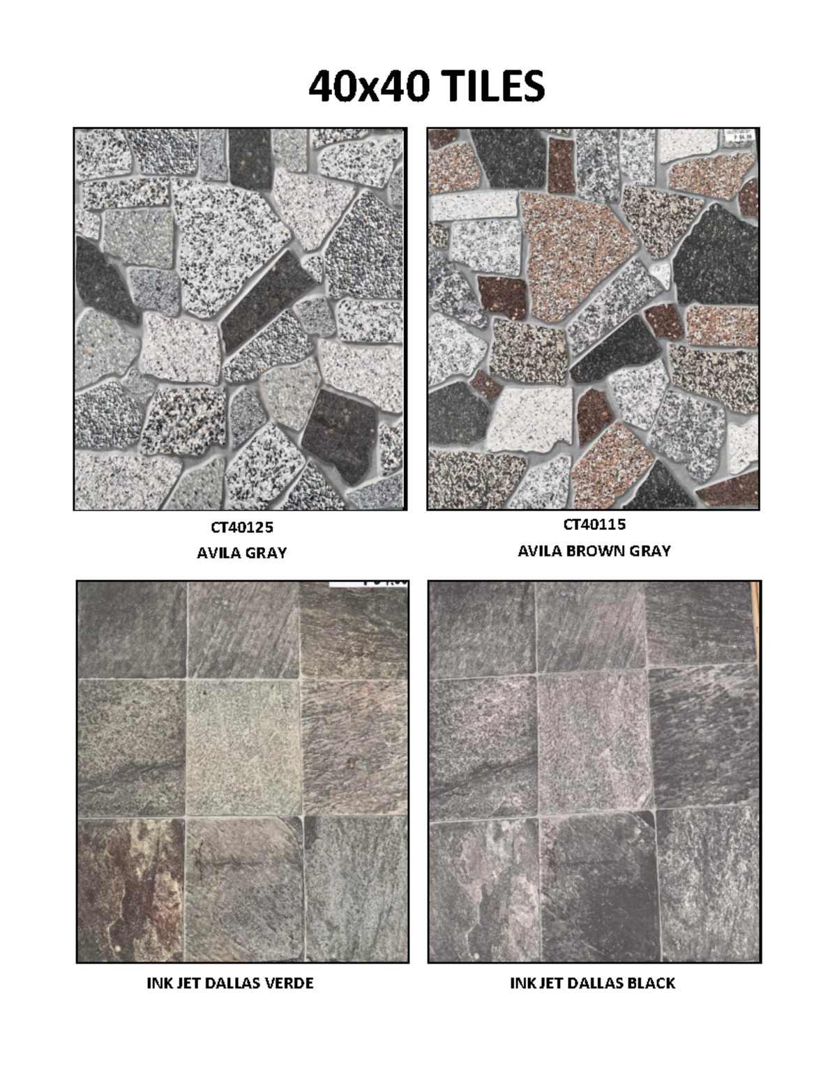 40x40 Tiles - 40x40 TILES CT AVILA BROWN GRAY 40x40 TILES CT AVILA GRAY ...