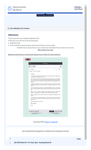 Week 13 - Pre-Task- Grammar Unit 3 – Time to practice 2 - Nota 20/ 20 ...
