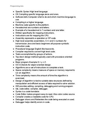 Software architecture - Programming Intro Encapsulation the complexity ...