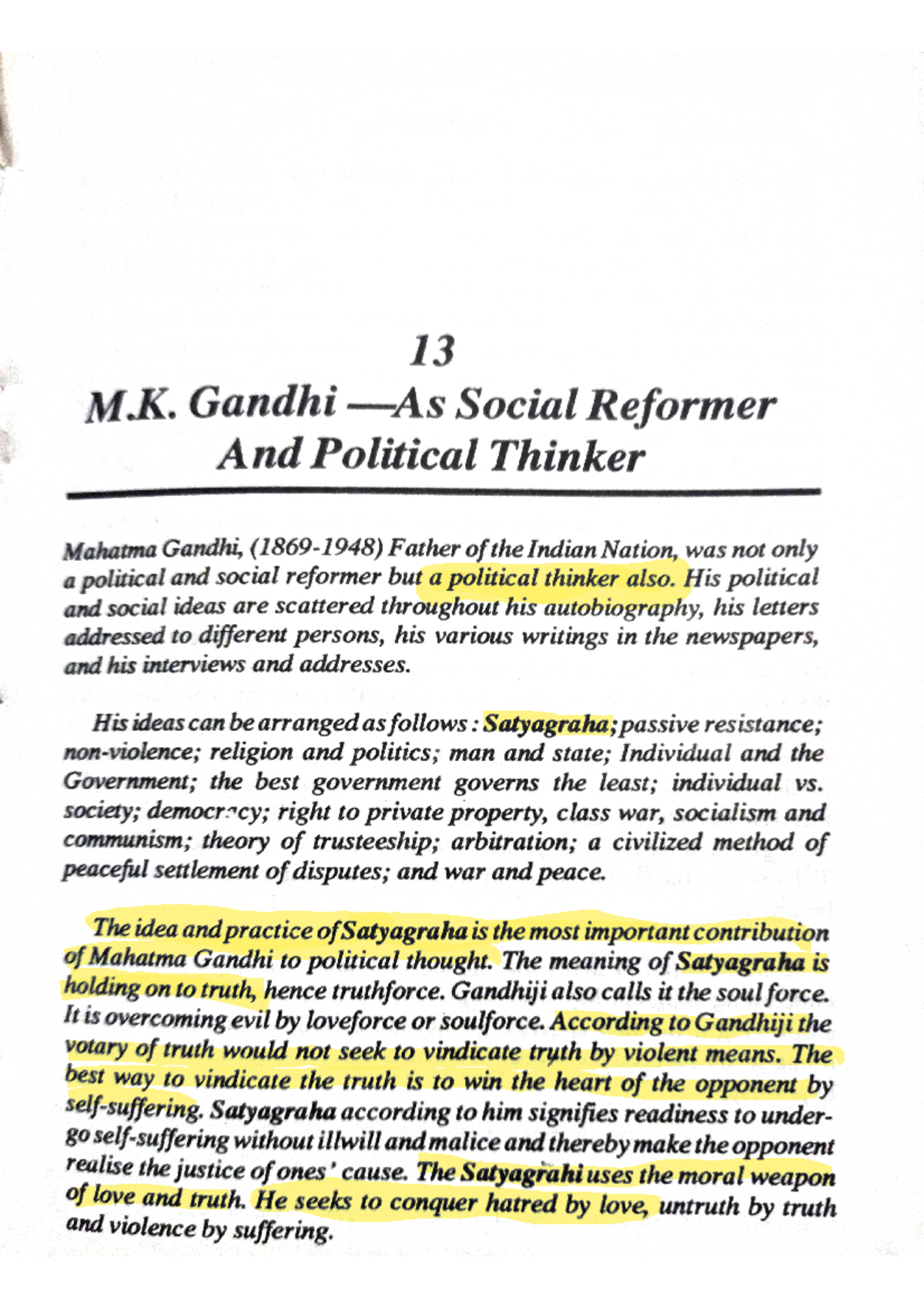 Indian Political Thought II - Political science - Studocu