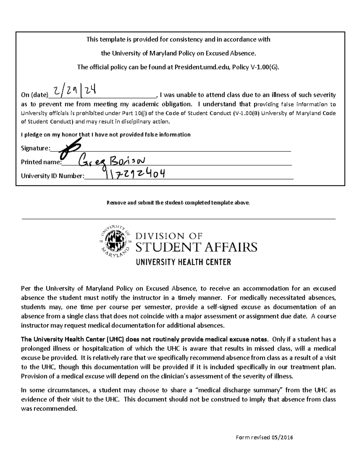 Medical attestation 5-2016 - This template is provided for consistency ...