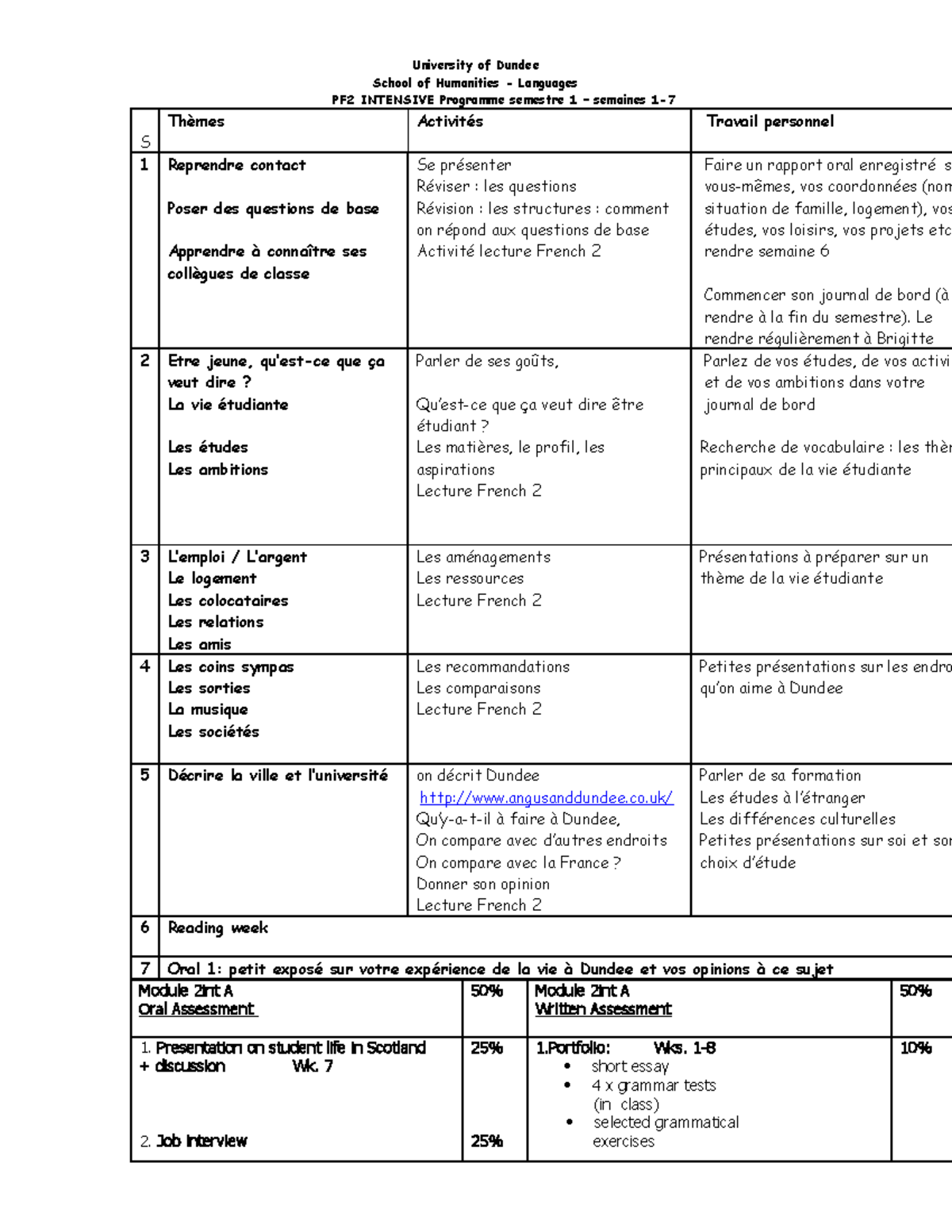 2int sem1 oral prog(2) - Summary Applied French 2a (Intensive ...