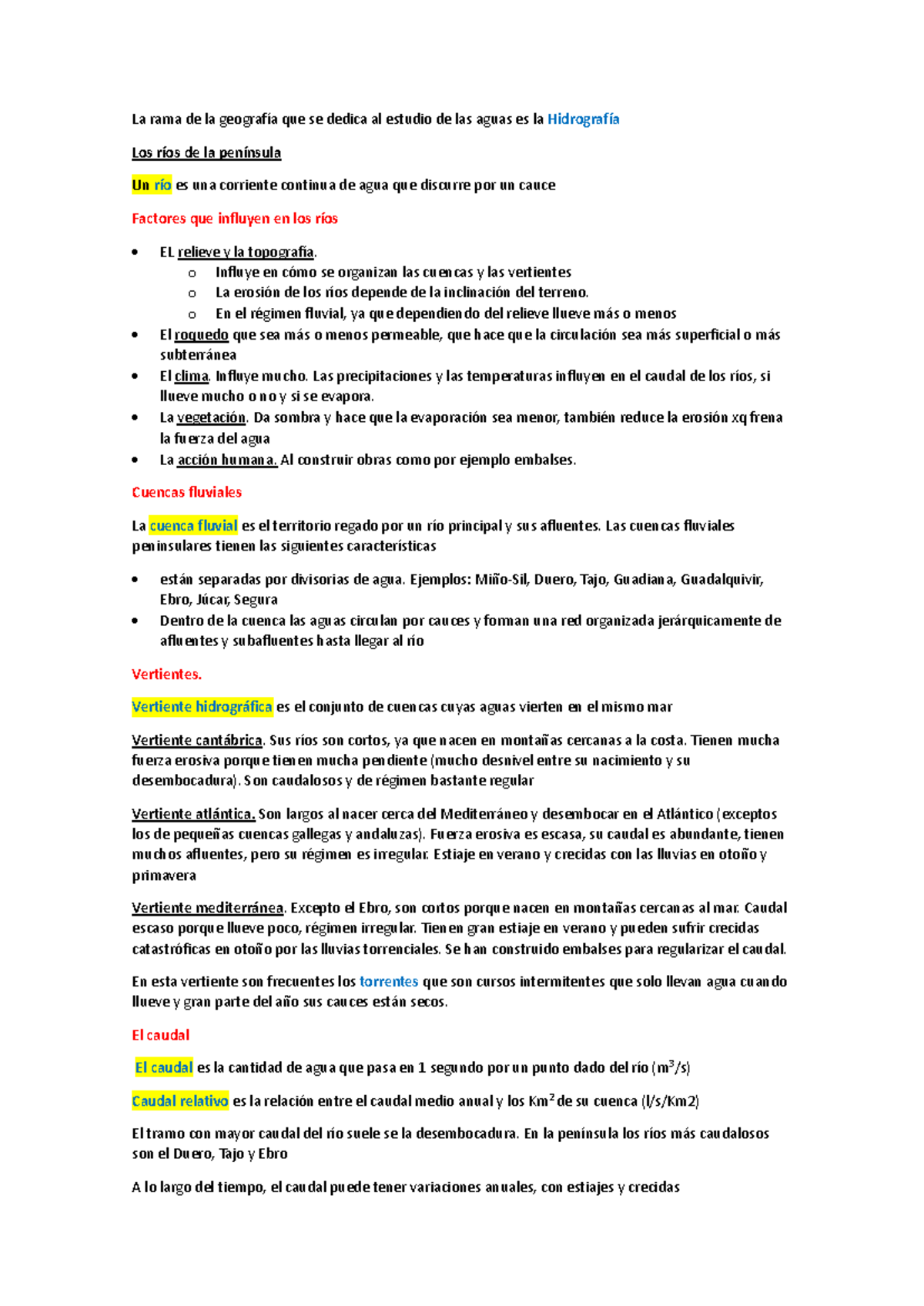 Hidrografía - La rama de la geografía que se dedica al estudio de las ...