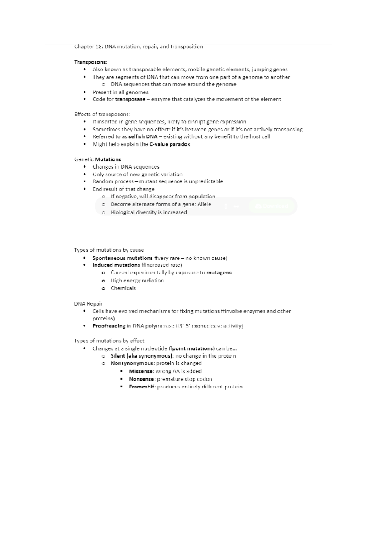 Chapter 18 - Professor Croshaw Lecture Notes in detail and explained ...