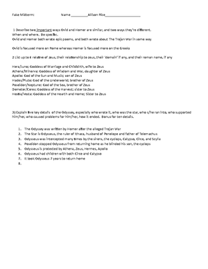 Creation Story - The first assignment was to research different ...