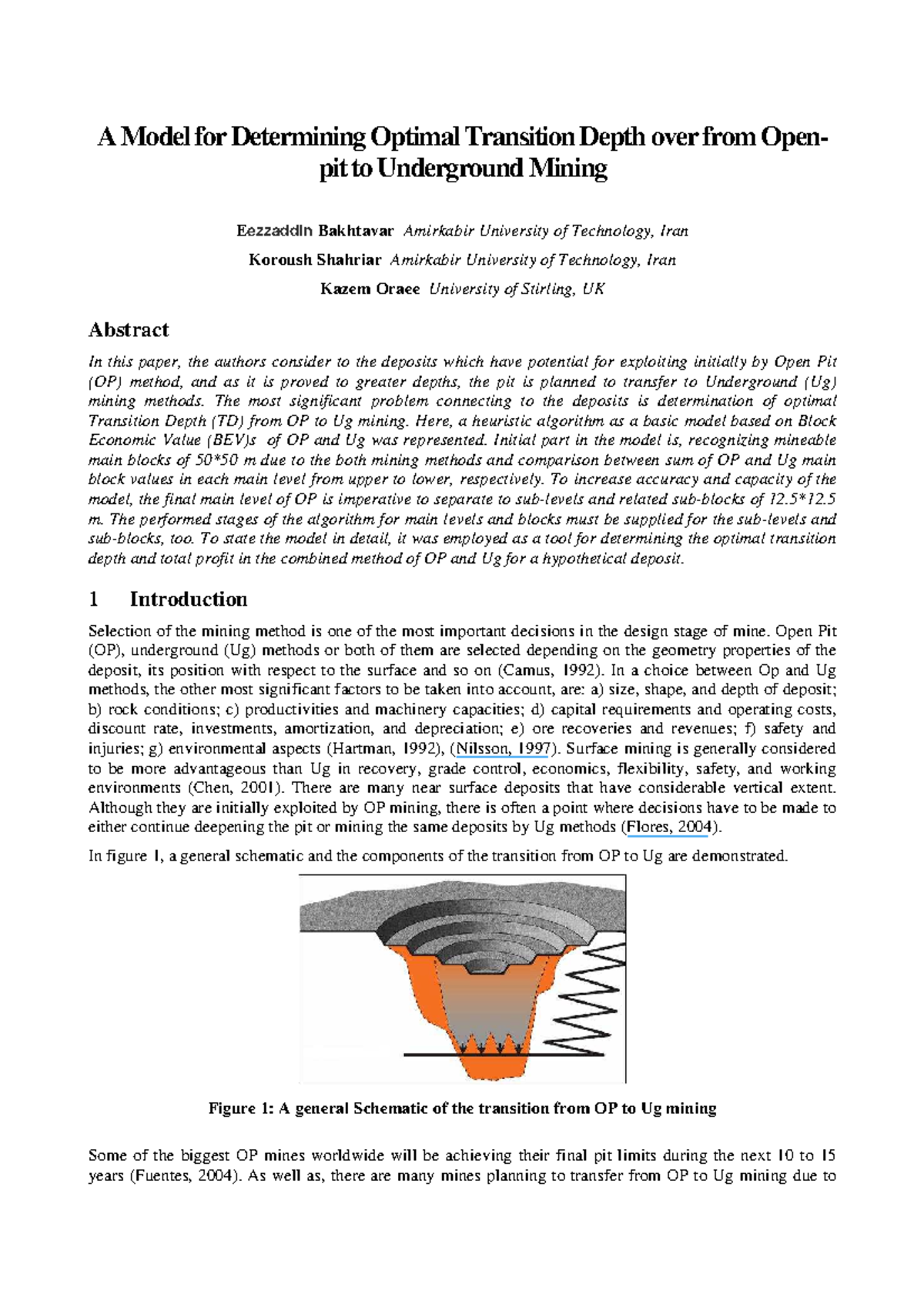 A model for determining optimal transiti - A Model for Determining ...