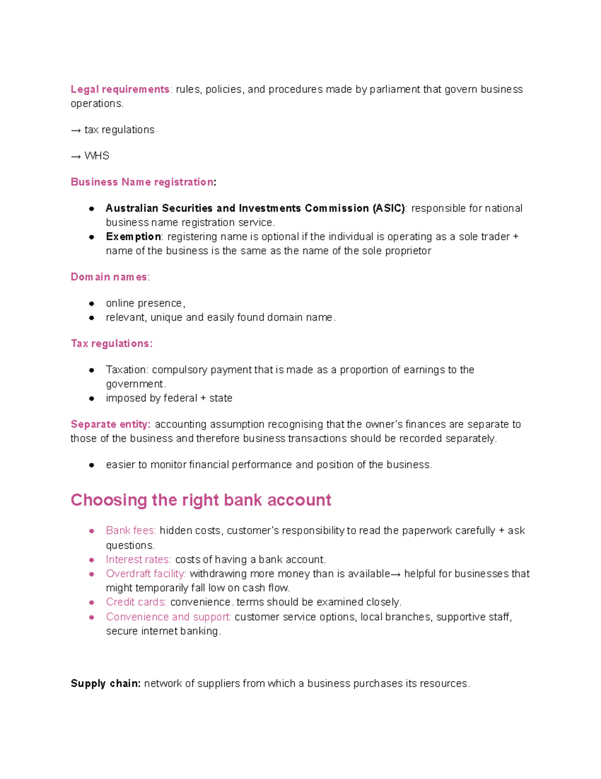 BM 1 2 U2AOS1 - Legal requirements: rules, policies, and procedures ...