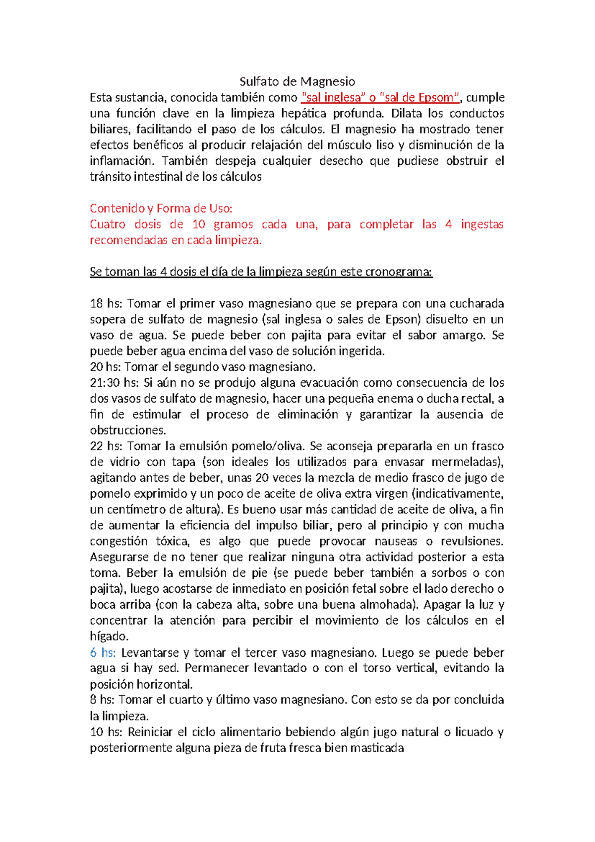 Como usar la sal de epson - Sulfato de Magnesio Esta sustancia ...