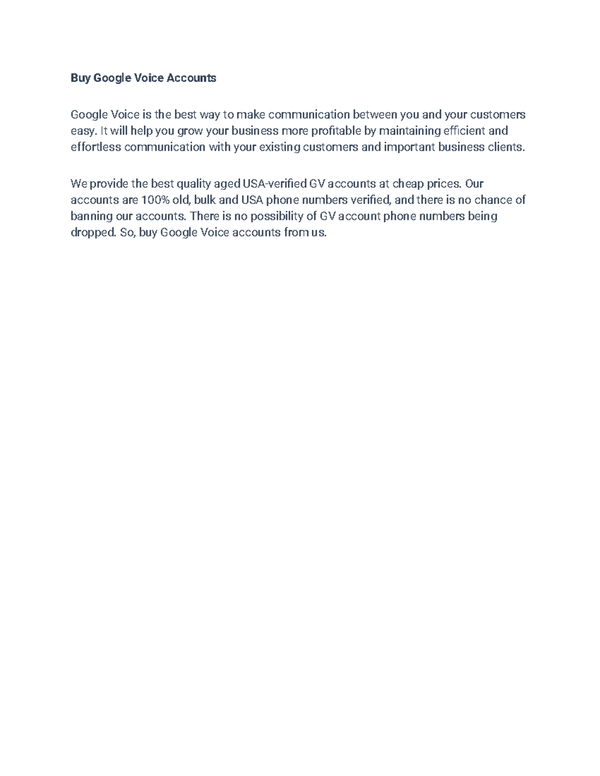 Buy Google Voice Accounts - Buy Google Voice Accounts Google Voice is ...