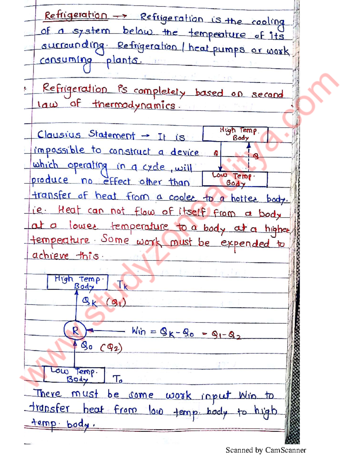 B Refrigeration Notes watermark - engineering chemistry - Studocu