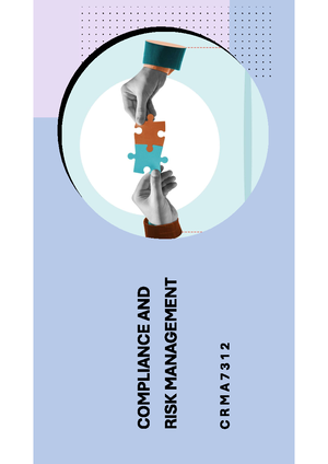 CRMA Test 1 Summary - Learning Unit 1: Summary What is corporate ...