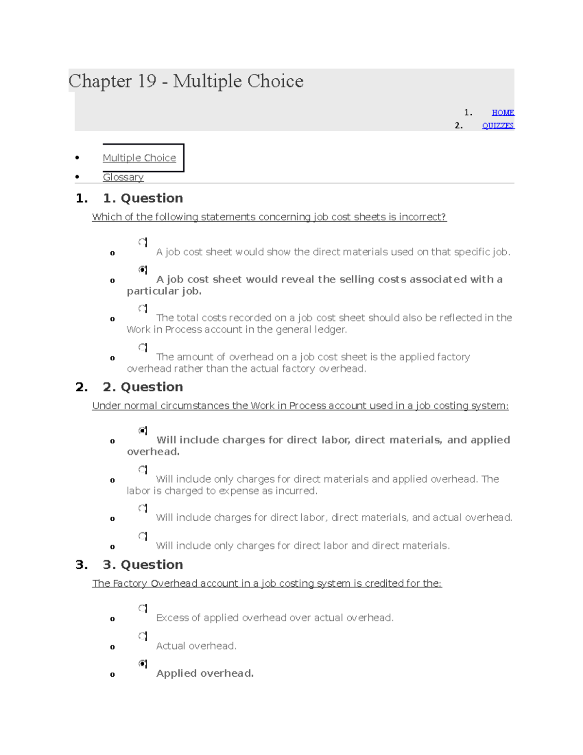 Chapter 19 - Questions and answers - Principles of Finance 1 - - Studocu