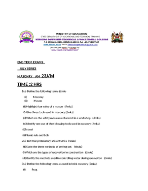 GBC Module 1 - Lecture notes for General Building and Construction for ...