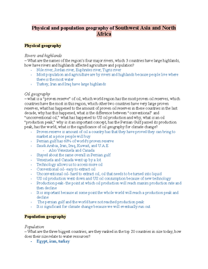 Physical and population geography of sub-saharan africa - Deprecated ...