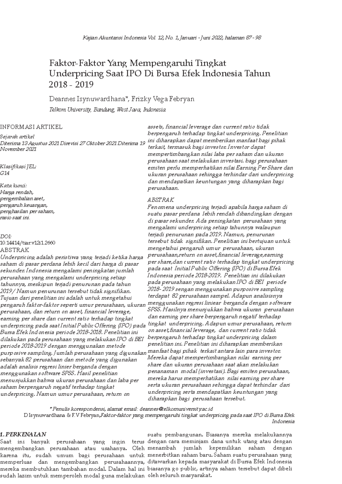 Salinan terjemahan J1 - Janks - Kajian Akuntansi Indonesia Vol. 12, No. 1, Januari - Juni 2022 ...