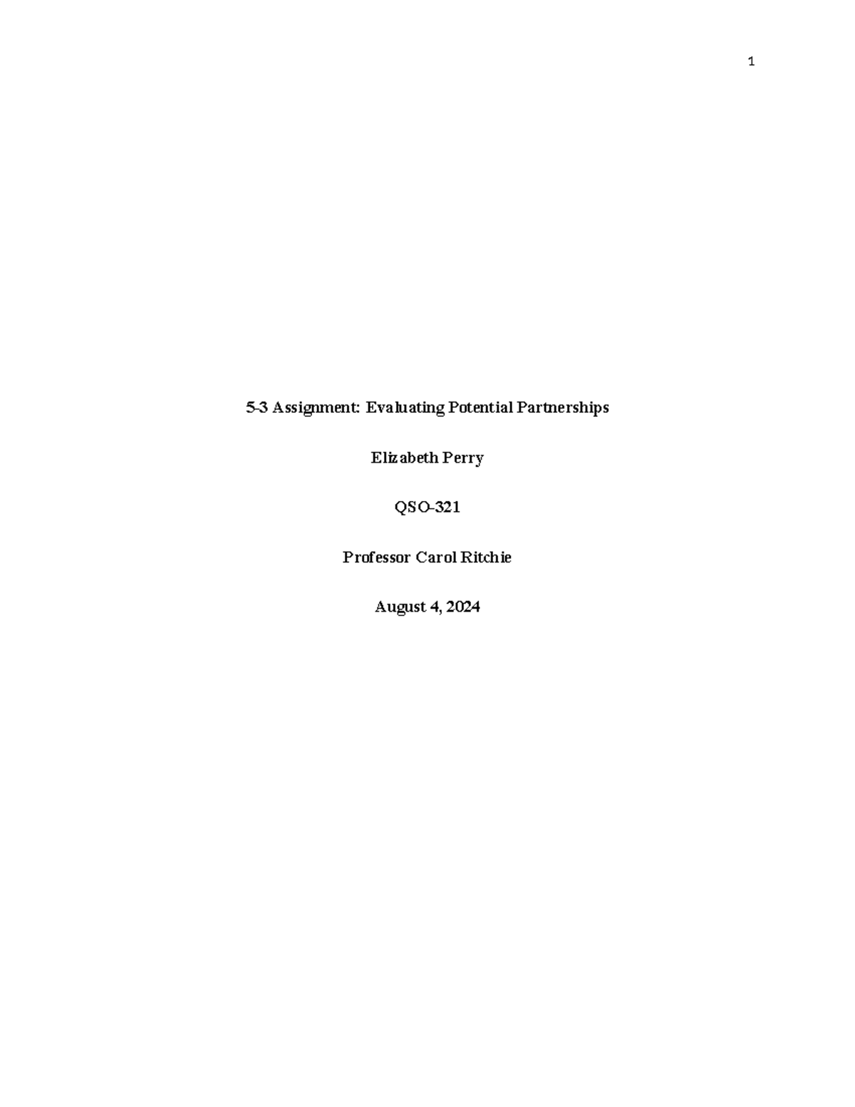 Module 5 assignment - Project work - 5-3 Assignment: Evaluating ...